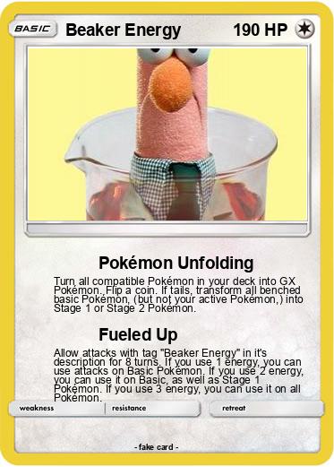 Pokémon Beaker Energy - Pokémon Unfolding - My Pokemon Card