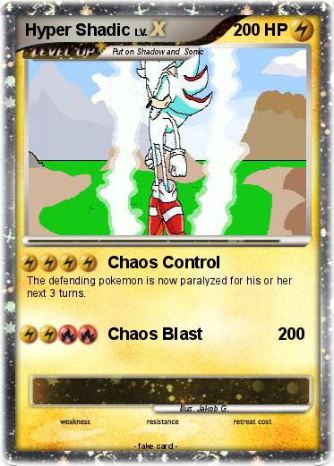 Pokémon Hyper Shadic 142 142 - Chaos Control - My Pokemon Card