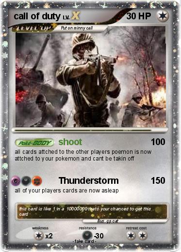 Pokémon call of duty 270 270 - shoot - My Pokemon Card