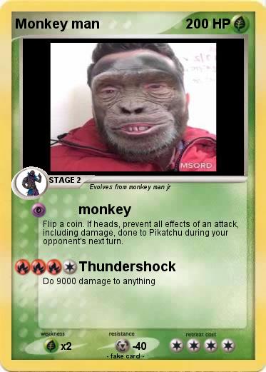 Pokémon Monkey man 88 88 - monkey - My Pokemon Card