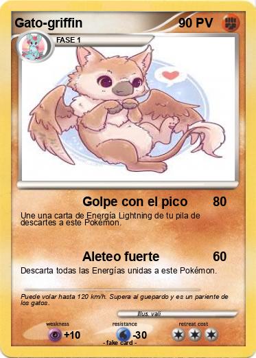 Pokémon Gato griffin - Golpe con el pico - Mi carta pokémon