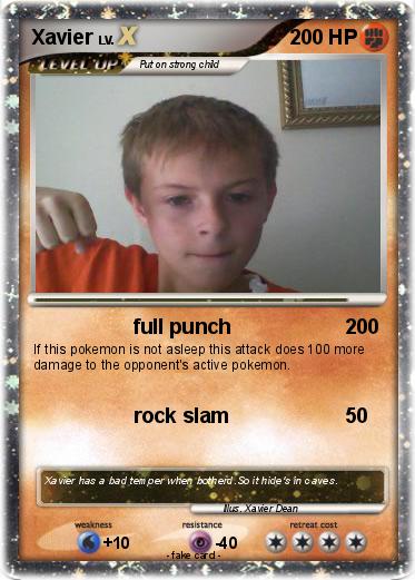 Pokémon Xavier 423 423 - full punch - My Pokemon Card