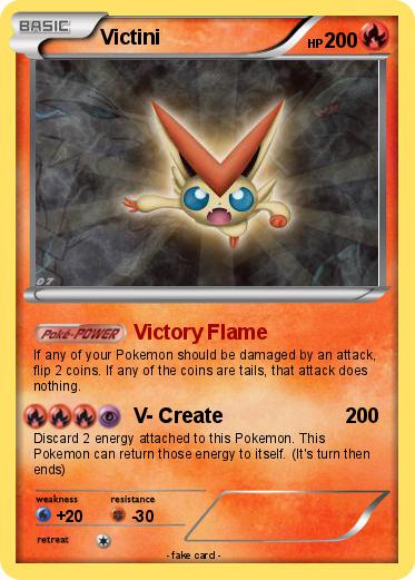 Pokémon Victini 3565 3565 - Victory Flame - My Pokemon Card