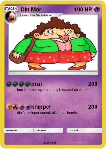 Pokémon Din Mor 72 72 - prut - My Pokemon Card