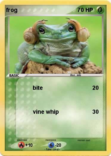 Pokémon frog 275 275 - bite - My Pokemon Card