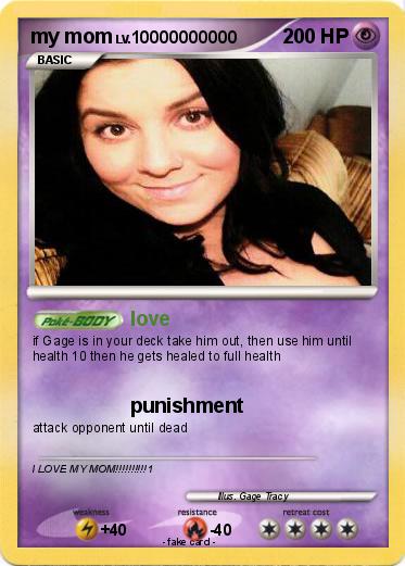 Pokémon my mom 144 144 - love - My Pokemon Card