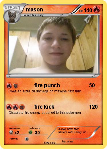 Pokémon mason 286 286 - fire punch - My Pokemon Card