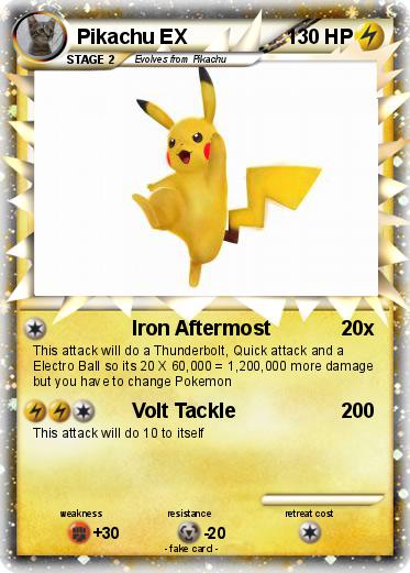 Pokémon Pikachu EX 841 841 - Iron Aftermost - My Pokemon Card