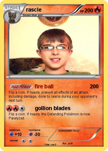 Pokémon rascle 1 1 - fire ball - My Pokemon Card