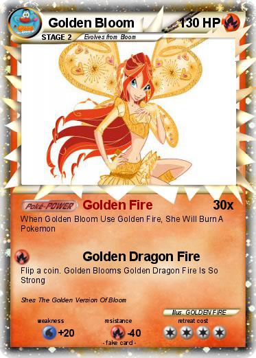 Pokémon Golden Bloom - Golden Fire - My Pokemon Card