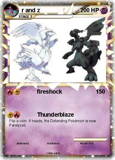 Pokémon r and z 4 4 - fireshock - My Pokemon Card