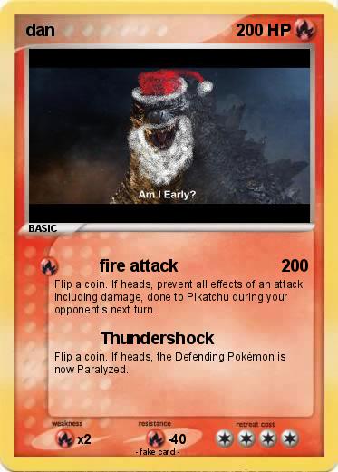 Pokémon dan 418 418 - fire attack - My Pokemon Card