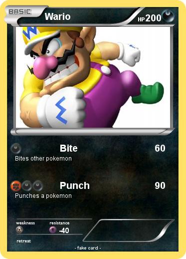 Pokémon Wario 1067 1067 - Bite - My Pokemon Card