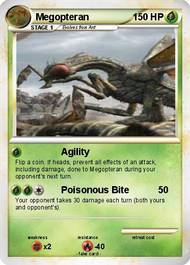Pokémon Megopteran 5 5 - Agility - My Pokemon Card