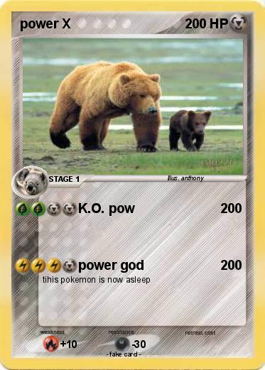 Pokémon power X 3 3 - K.O. pow - My Pokemon Card