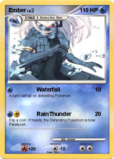 Pokémon Ember 51 51 - Waterfall - My Pokemon Card