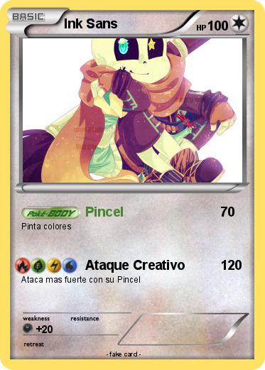 Pokémon Ink Sans - Pincel - Mi carta pokémon