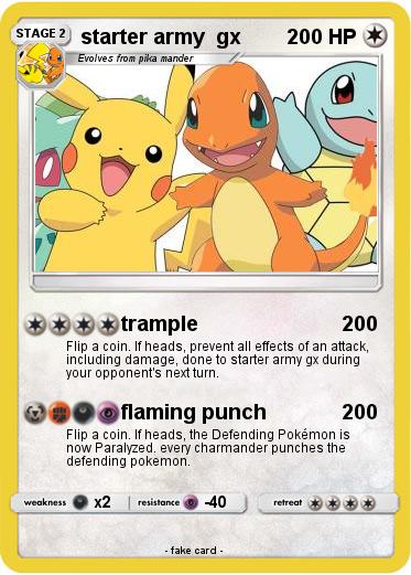 Pokémon starter army gx - trample - My Pokemon Card