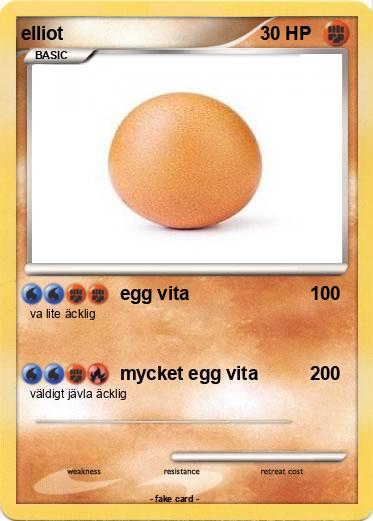 Pokémon elliot 196 196 - egg vita - My Pokemon Card