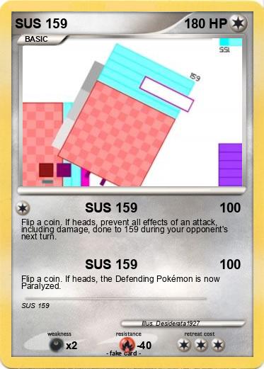 Pokémon SUS 159 1 1 - SUS 159 - My Pokemon Card
