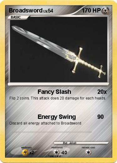 Pokémon Broadsword - Fancy Slash - My Pokemon Card