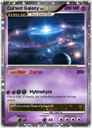 Pokémon Cursed Galaxy - Curse - My Pokemon Card