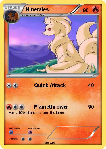 Pokémon NInetales 212 212 - Quick Attack - My Pokemon Card