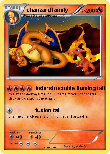 Pokémon charizard family 4 4 - inderstructuble flaming tail - My ...