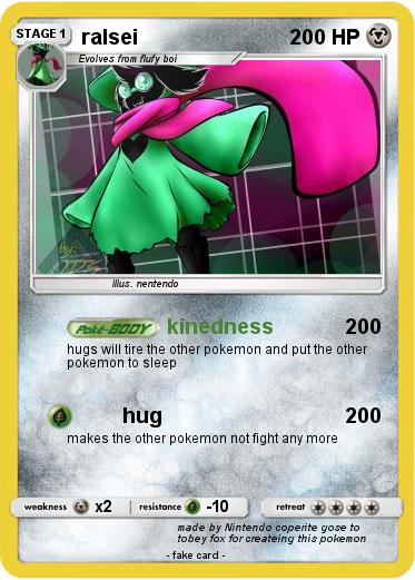 Pokémon ralsei 1 1 - kinedness - My Pokemon Card