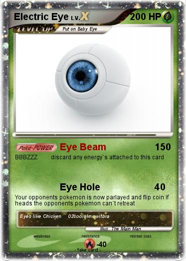 Pokémon Electric Eye - Eye Beam - My Pokemon Card