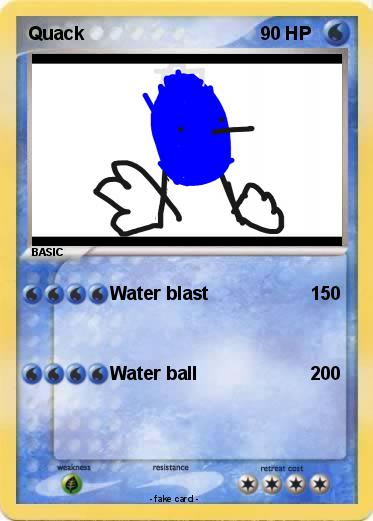 Pokémon Quack 23 23 - Water blast - My Pokemon Card