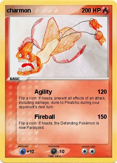 Pokémon charmon 3 3 - Agility - My Pokemon Card