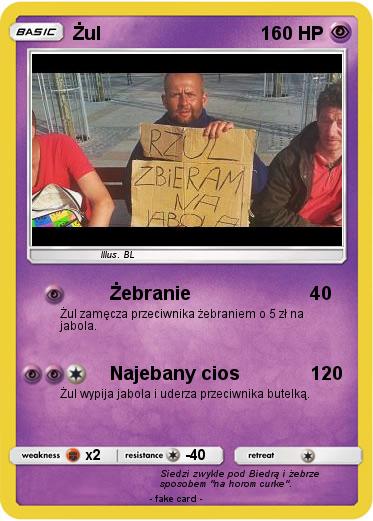 Pokémon Zul 66 66 - Żebranie - Twoja własna karta pokemon
