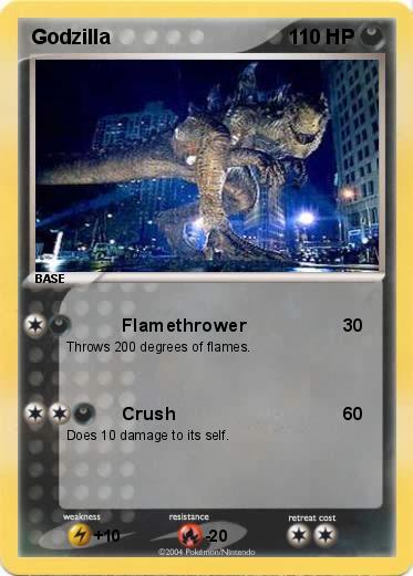 Pokémon Godzilla 24 24 - Flamethrower - My Pokemon Card
