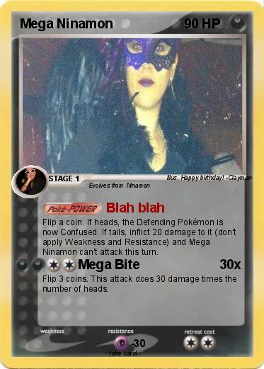 Pokémon Mega Ninamon - Blah blah - My Pokemon Card