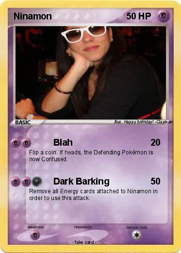 Pokémon Ninamon 3 3 - Blah - My Pokemon Card