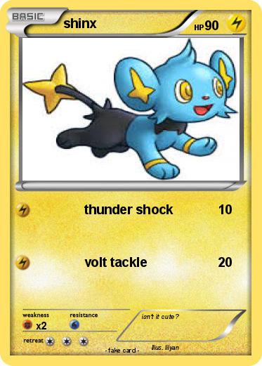 Pokémon shinx 160 160 - thunder shock - My Pokemon Card