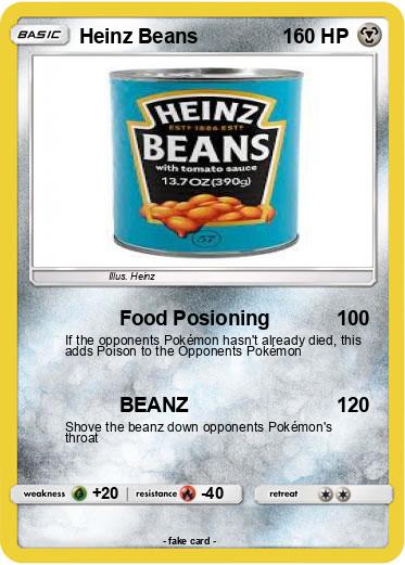 Pokémon Heinz Beans 2 2 - Food Posioning - My Pokemon Card