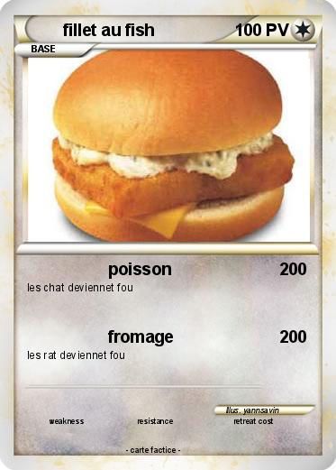 Pokémon fillet au fish 1 1 - poisson - Ma carte Pokémon