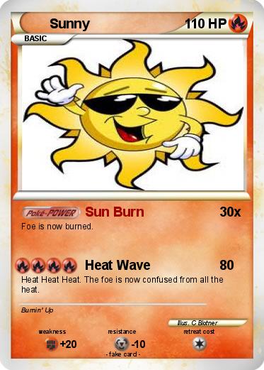 Pokémon Sunny 31 31 - Sun Burn - My Pokemon Card