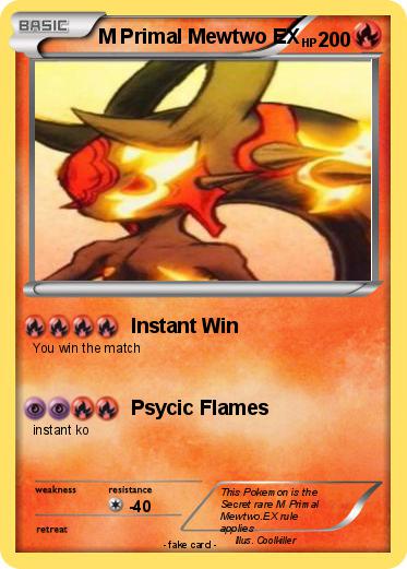 Pokémon M Primal Mewtwo EX - Instant Win - My Pokemon Card