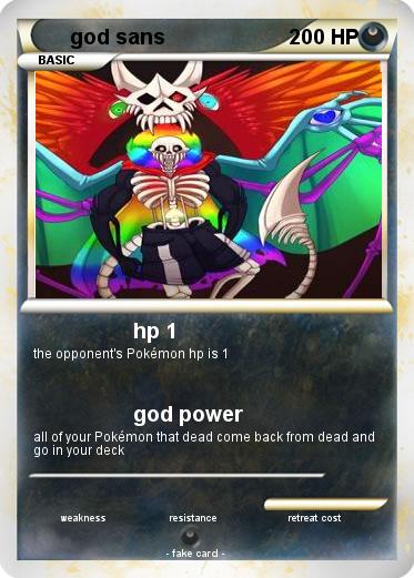 Pokémon god sans - hp 1 - My Pokemon Card