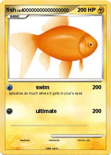 Pokémon fish 614 614 - swim - My Pokemon Card