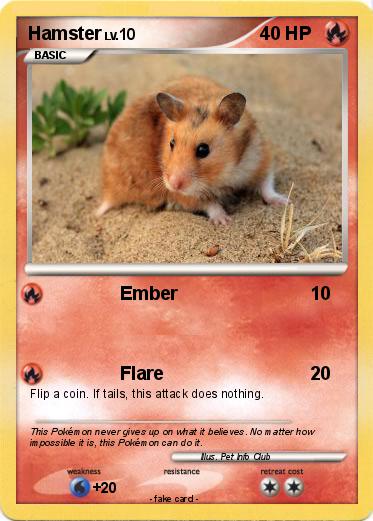 Pokémon Hamster 603 603 - Ember - My Pokemon Card
