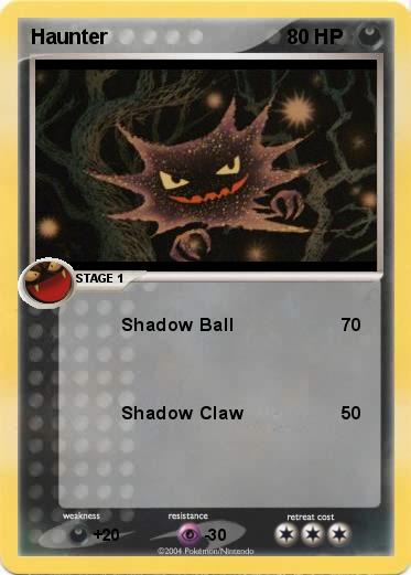Pokémon Haunter 6 6 - Shadow Ball - My Pokemon Card