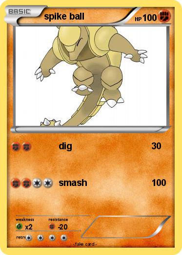 Pokémon spike ball 5 5 - dig - My Pokemon Card