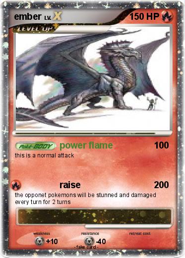 Pokémon ember 32 32 - power flame - My Pokemon Card