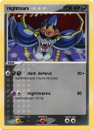 Pokémon nightmare 22 22 - dark defend - My Pokemon Card