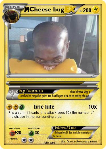 Pokémon Cheese bug - brie bite - My Pokemon Card