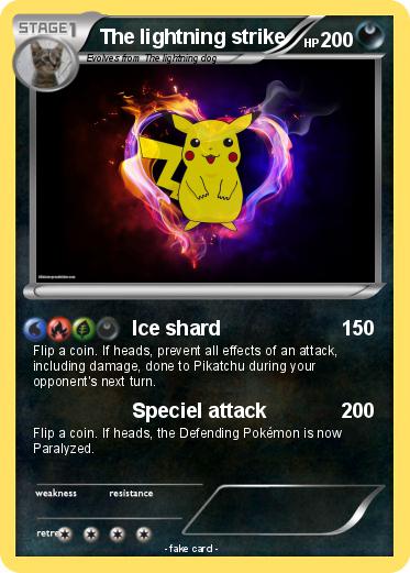 Pokémon The lightning strike - Ice shard - My Pokemon Card